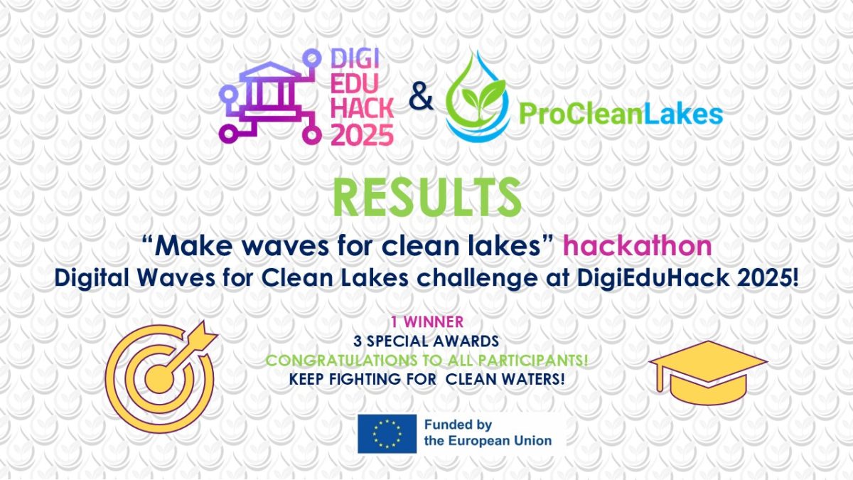 Results Announcement: Make Waves for Clean Lakes hackathon – ProCleanLakes